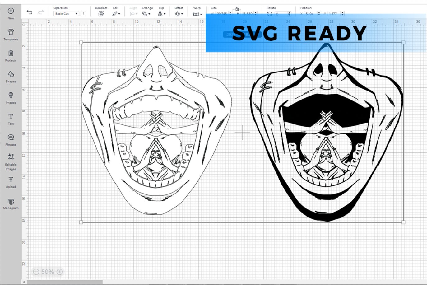 Jujutsu Kaisen : Mahito Mouth SVG - Etsy