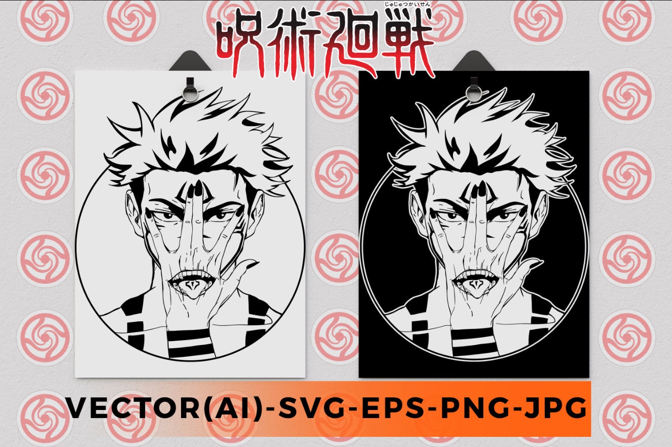 Jujutsu Kaisen : Ryomen Sukuna SVG 2 - Etsy