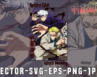 Jujutsu Kaisen PNG, Satoru Gojo Stickers, Kento Nanami, Ryomen Sukuna ...