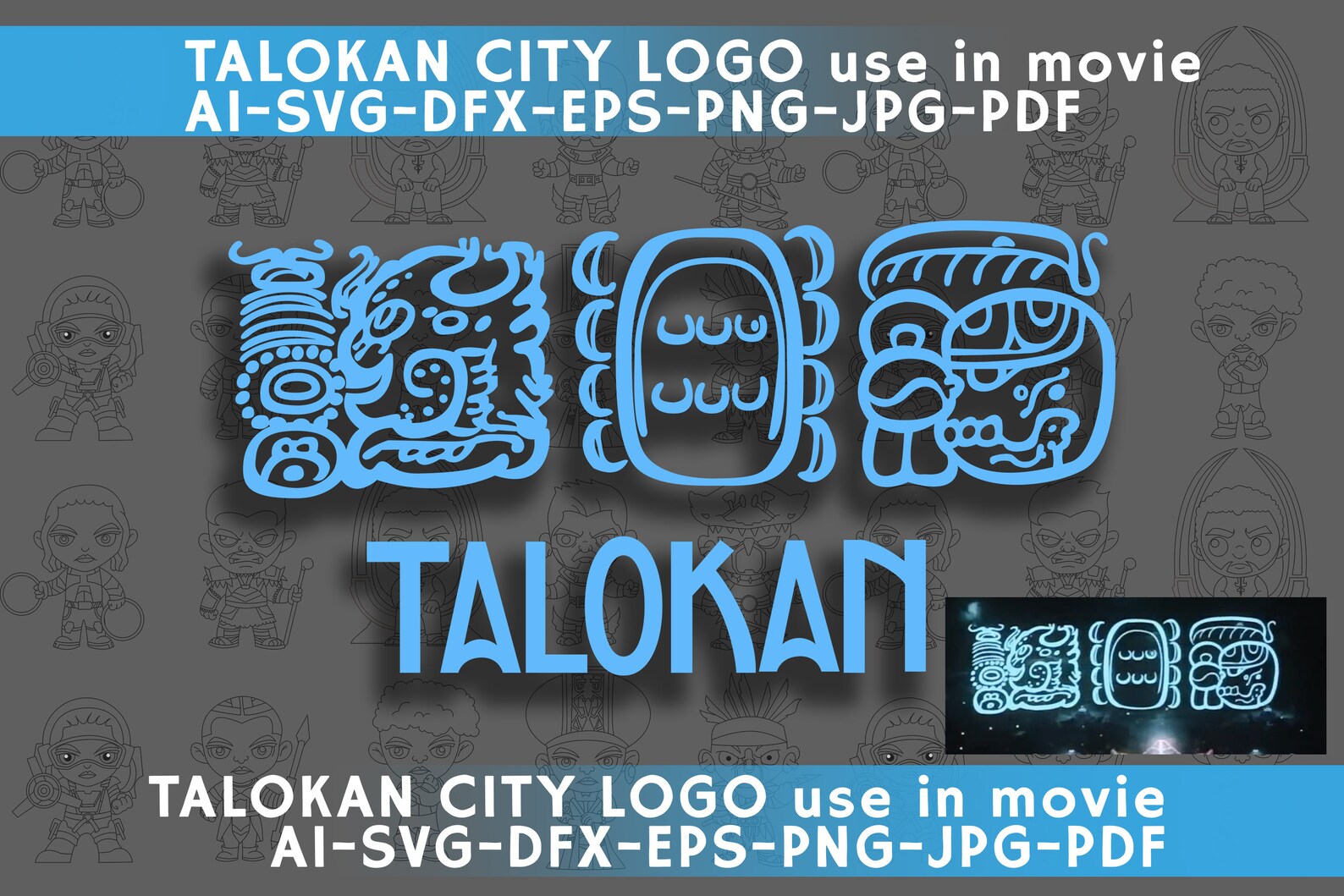 Wakanda Forever Talokan City Logo - Etsy