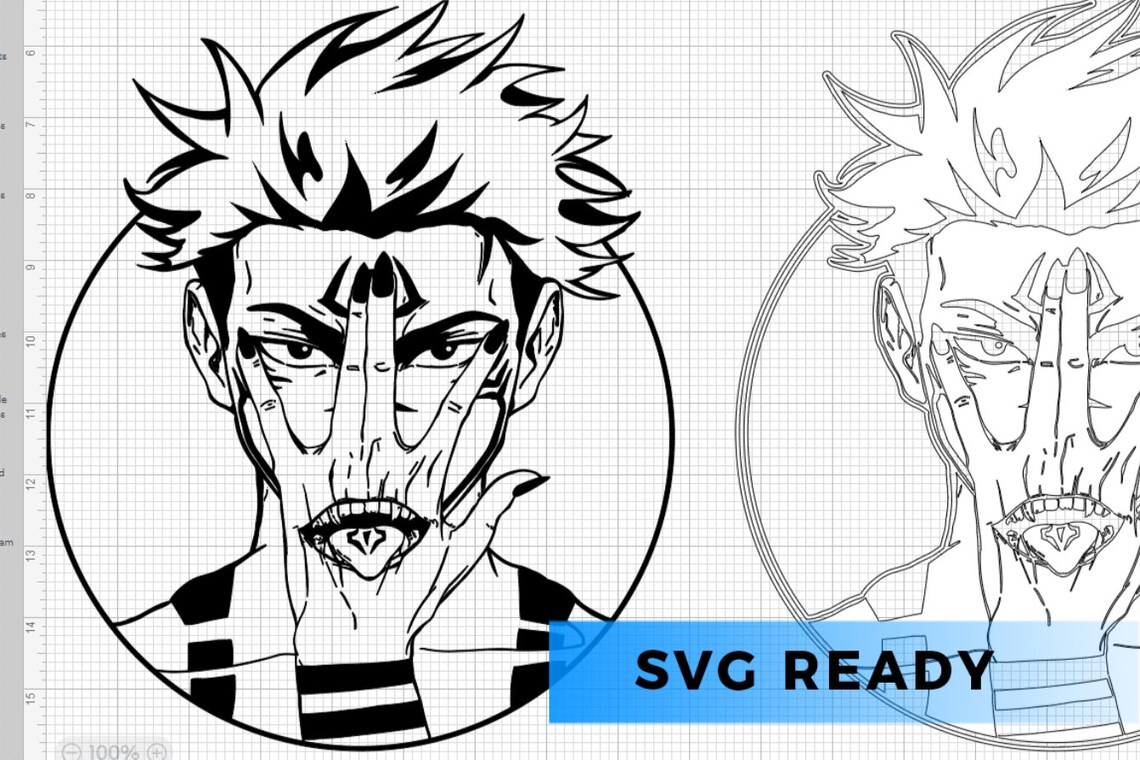 Jujutsu Kaisen : Ryomen Sukuna SVG 2 - Etsy