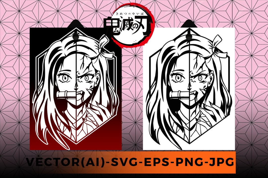 Kimetsu No Yaiba : Nezuko Svg 2 - Etsy