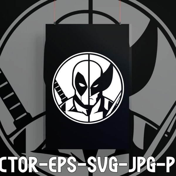 Deadpool Wolverine Logo Svg - Etsy