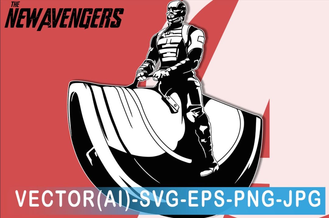 U.S. Agent John Walker Taco Shield Thunderbolts* SVG Vector - Etsy