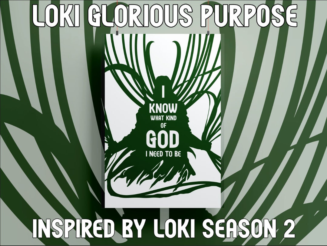 LOKI Glorious Purpose 2 Svg - Etsy