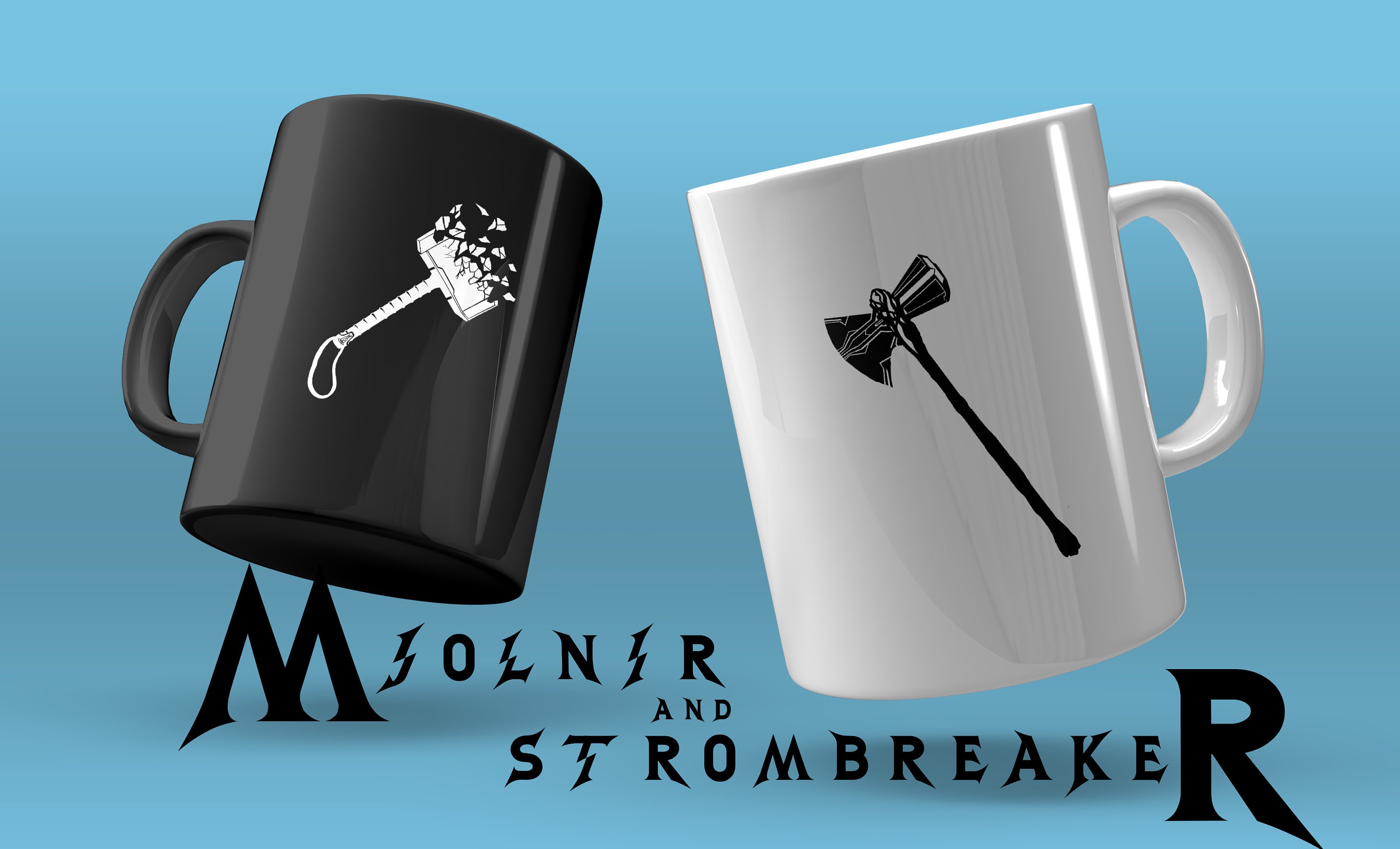 Mjolnir SVG, Stormbreaker, Thor, Jane, Valkrie, Gorr, Love and Thunder ...
