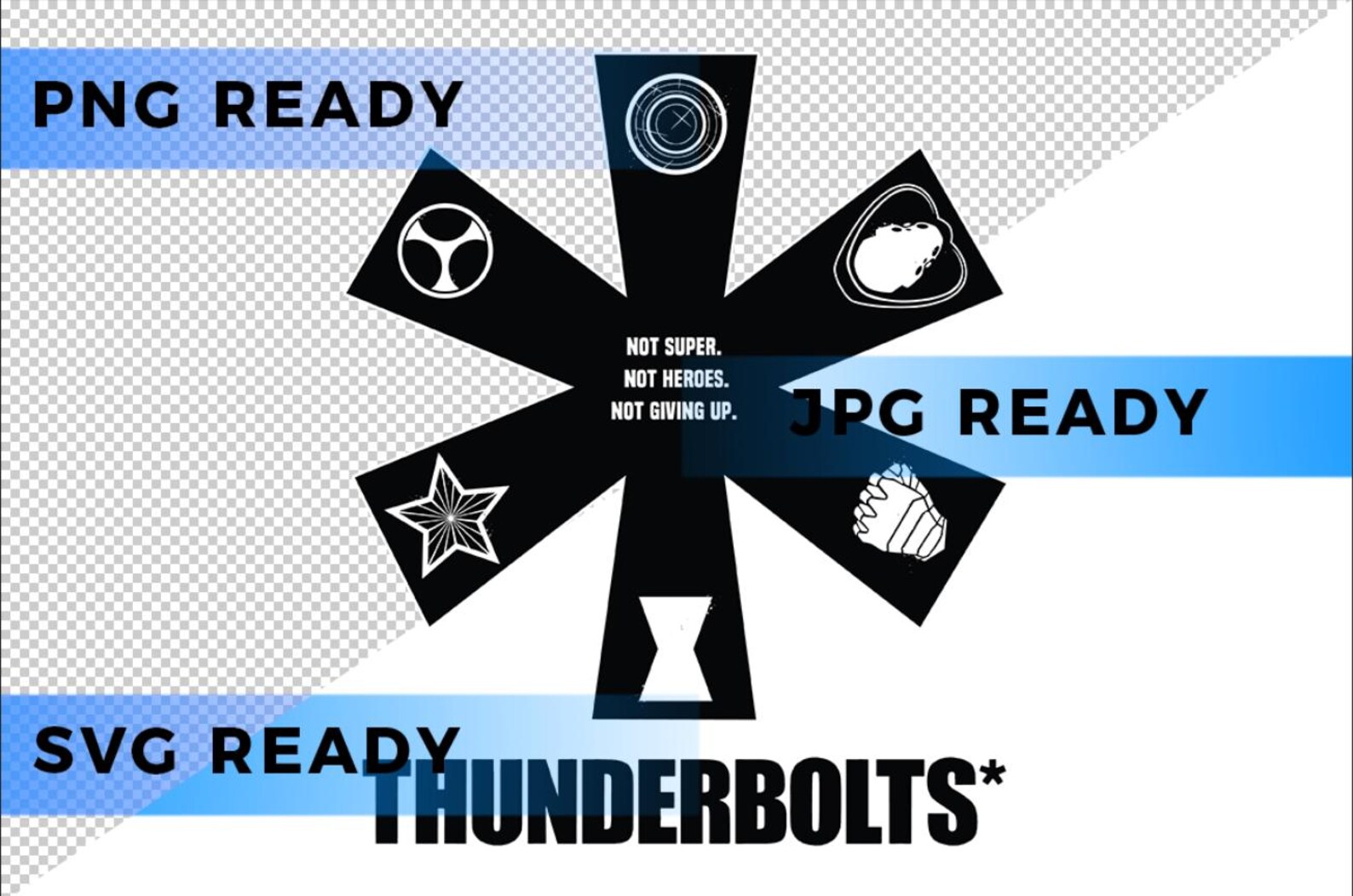 Thunderbolts* Logo SVG Vector - Etsy
