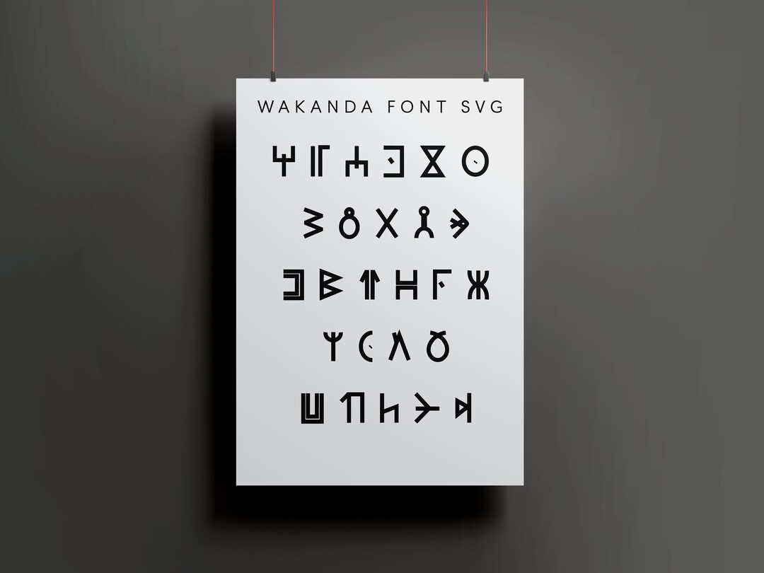 Wakanda Forever New Font Svg Eps - Etsy