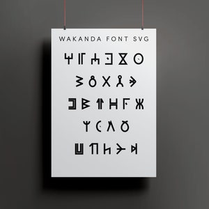 Wakanda Forever New Font Svg Eps - Etsy
