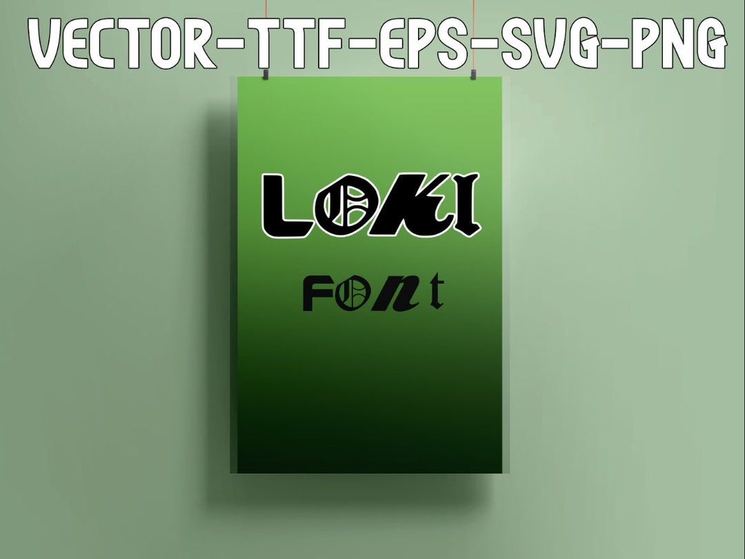 LOKI Font Ttf Svg - Etsy