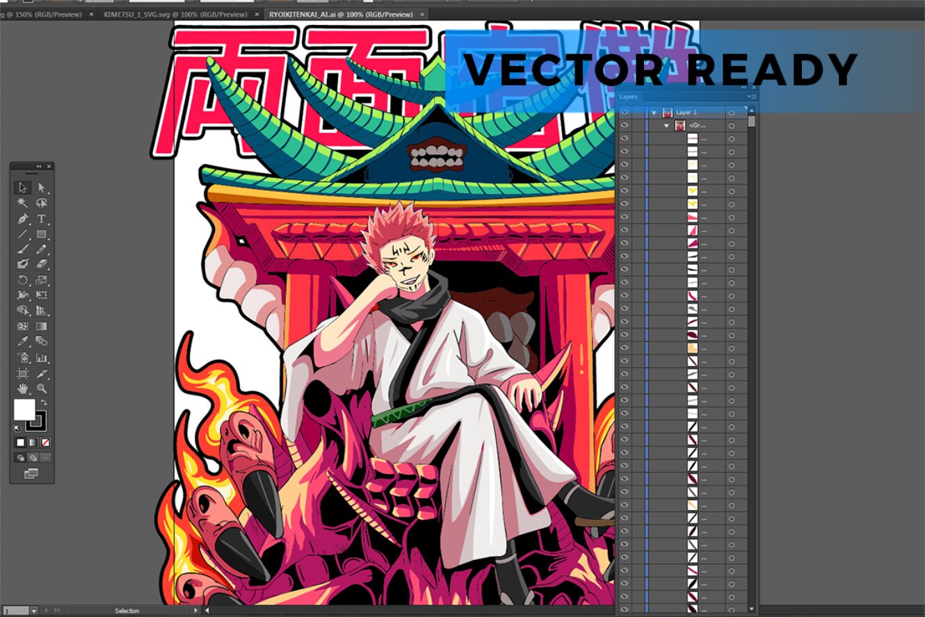 Jujutsu Kaisen : Ryoiki Tenkai SVG - Etsy Canada
