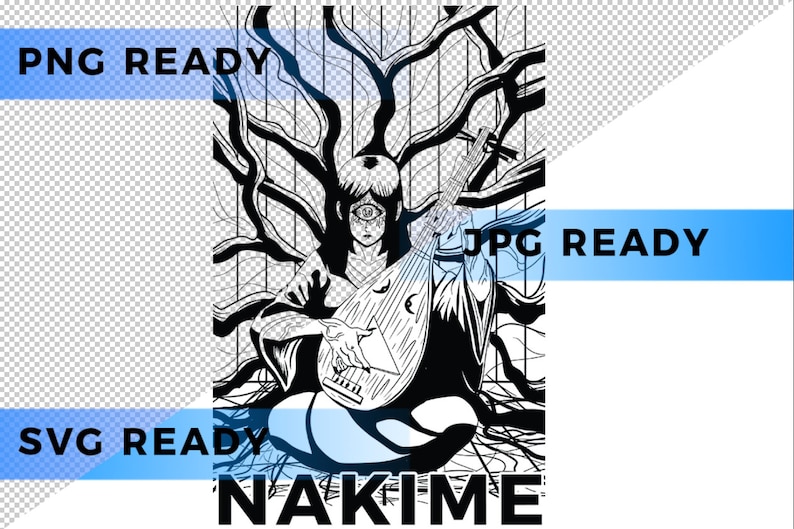 Demon Slayer : Nakime Upper Moon - Etsy