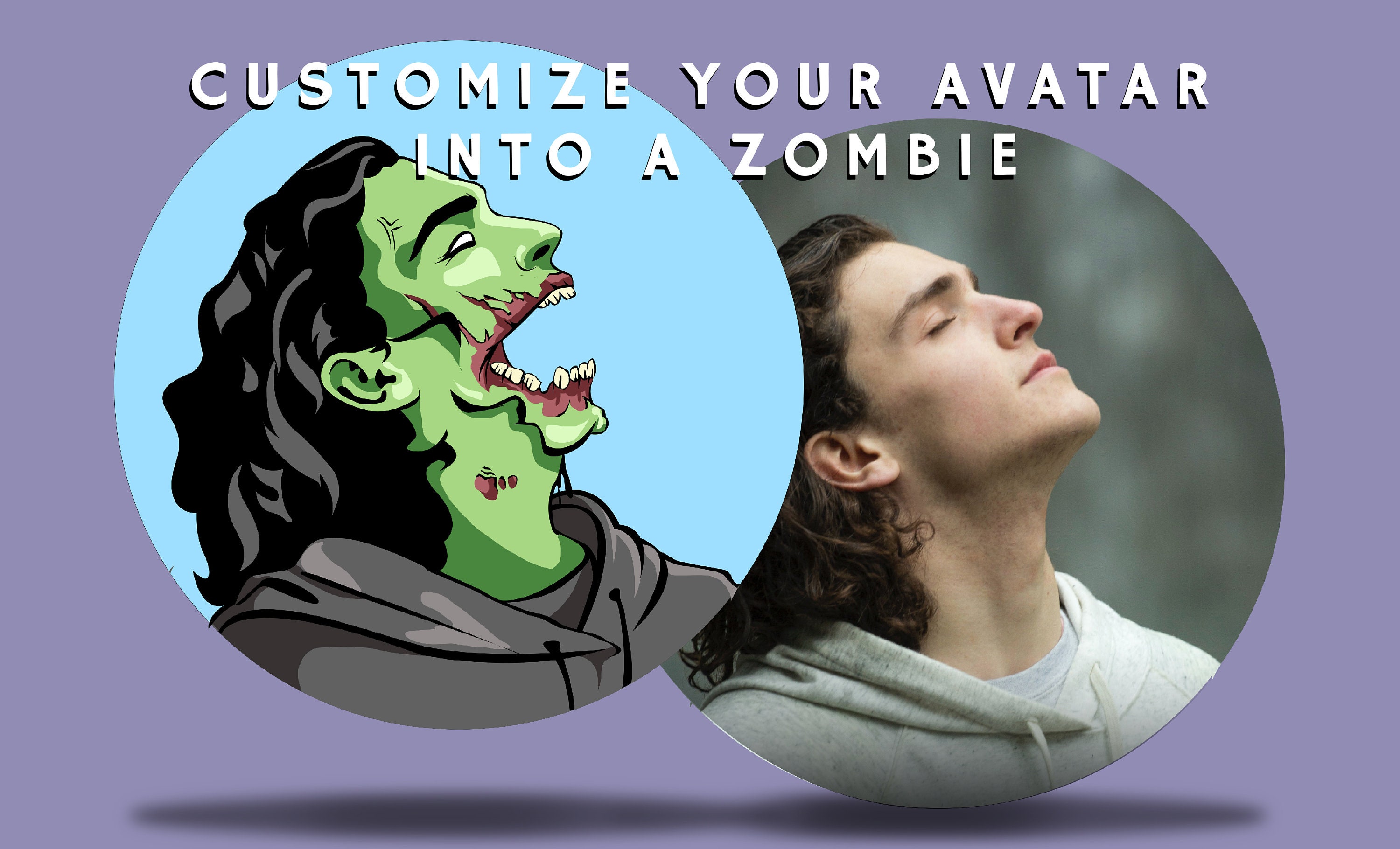 Custom Avatar Into Zombie, Portrait, Cartoon Portrait, Digital ...