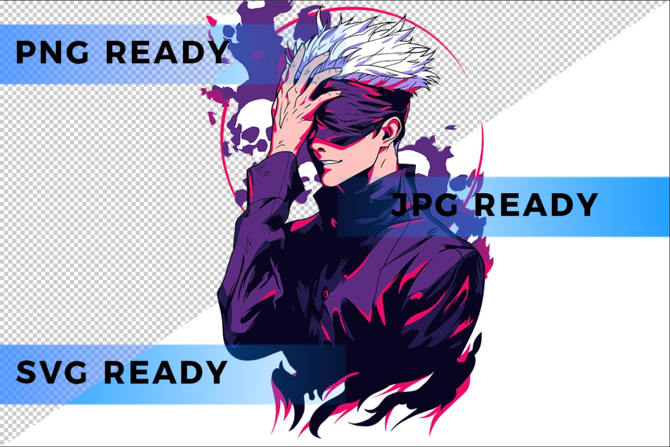 Jujutsu Kaisen : Gojo Satoru SVG - Etsy