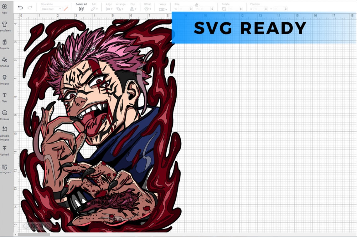 Jujutsu Kaisen : Ryomen Sukuna SVG 6 - Etsy
