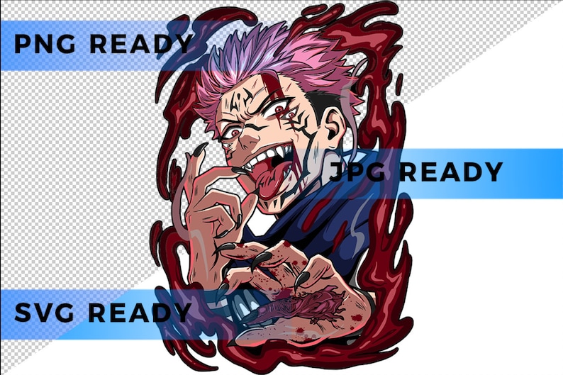 Jujutsu Kaisen : Ryomen Sukuna SVG 6 - Etsy Australia