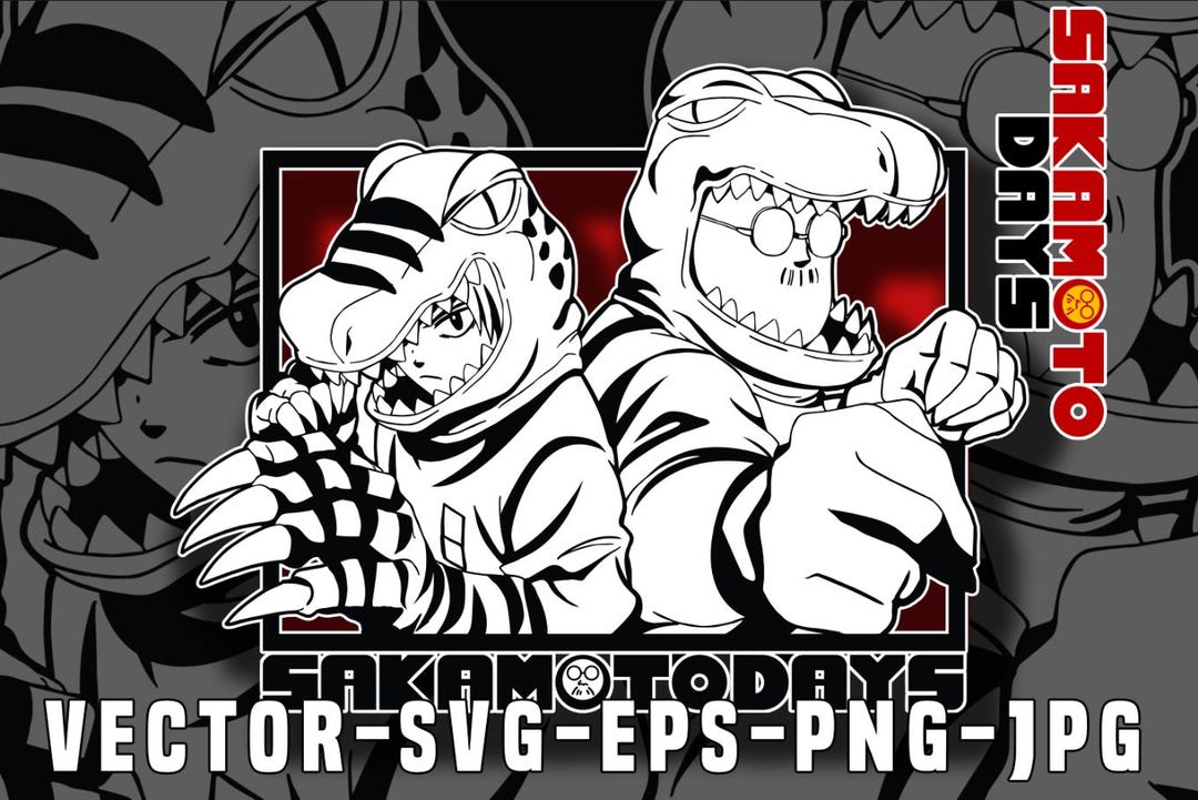 Sakamoto X Shin Svg - Etsy