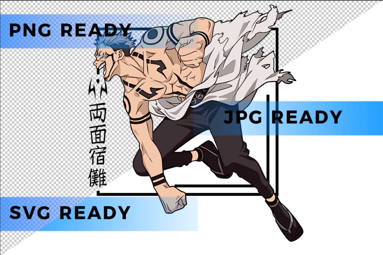 Jujutsu kaisen: Ryomen Sukuna SVG 5 - Etsy México