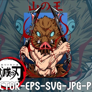Demon Slayer : Inosuke Hashibira SVG - Etsy