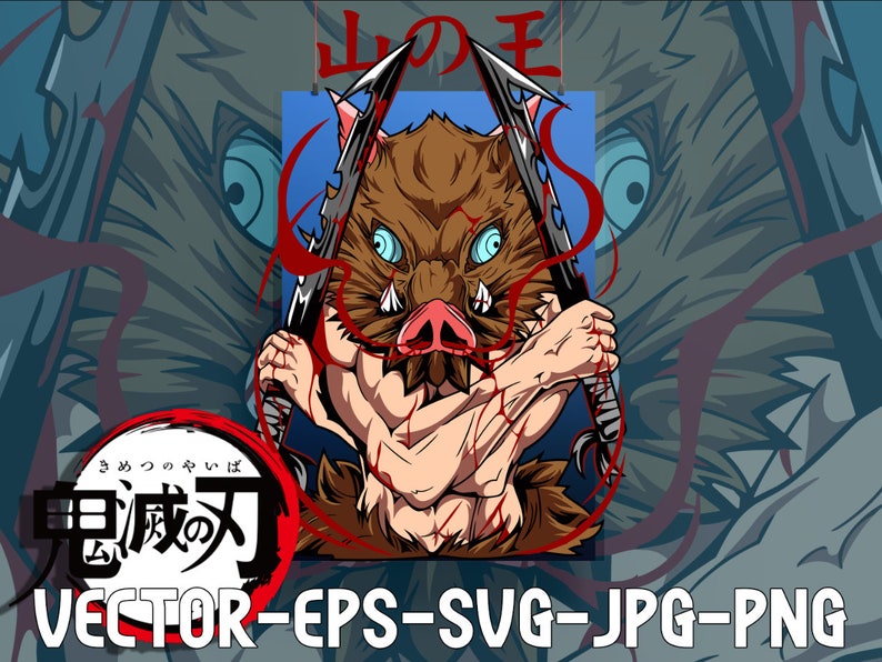 Demon Slayer : Inosuke Hashibira SVG - Etsy