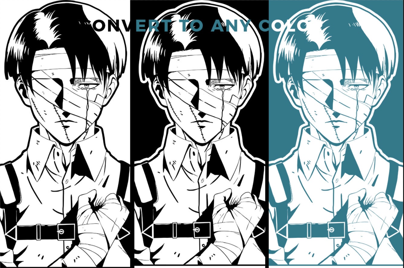 Levi Ackerman Sad SVG - Etsy Australia