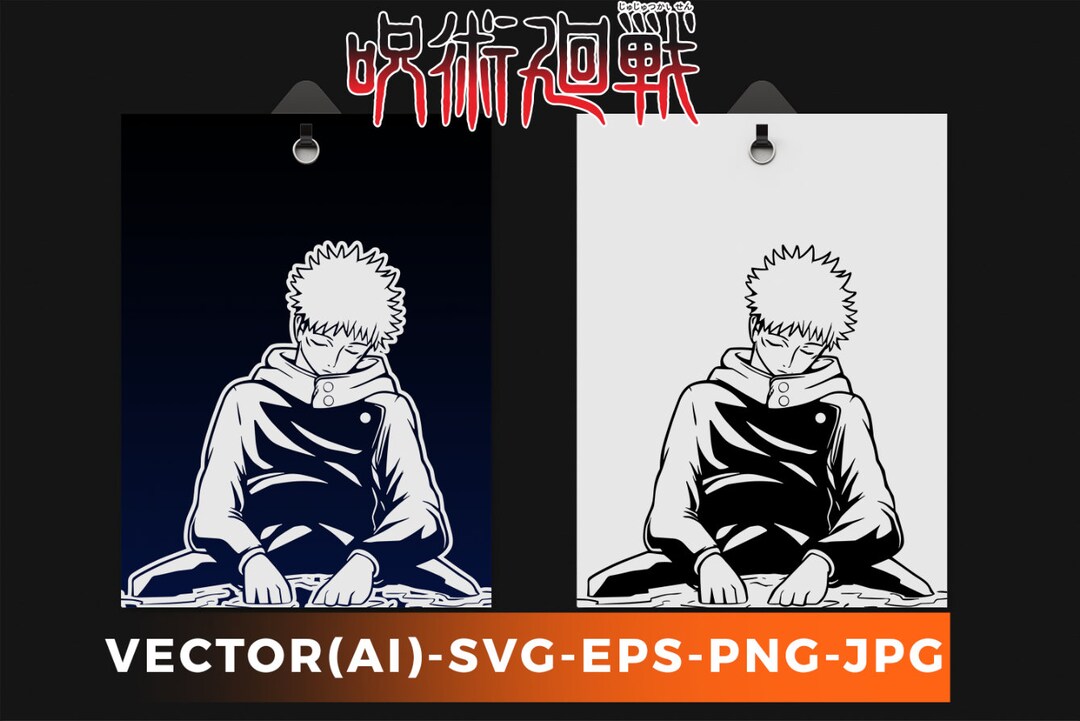 Jujutsu Kaisen : Yuji Itadori Svg 2 - Etsy
