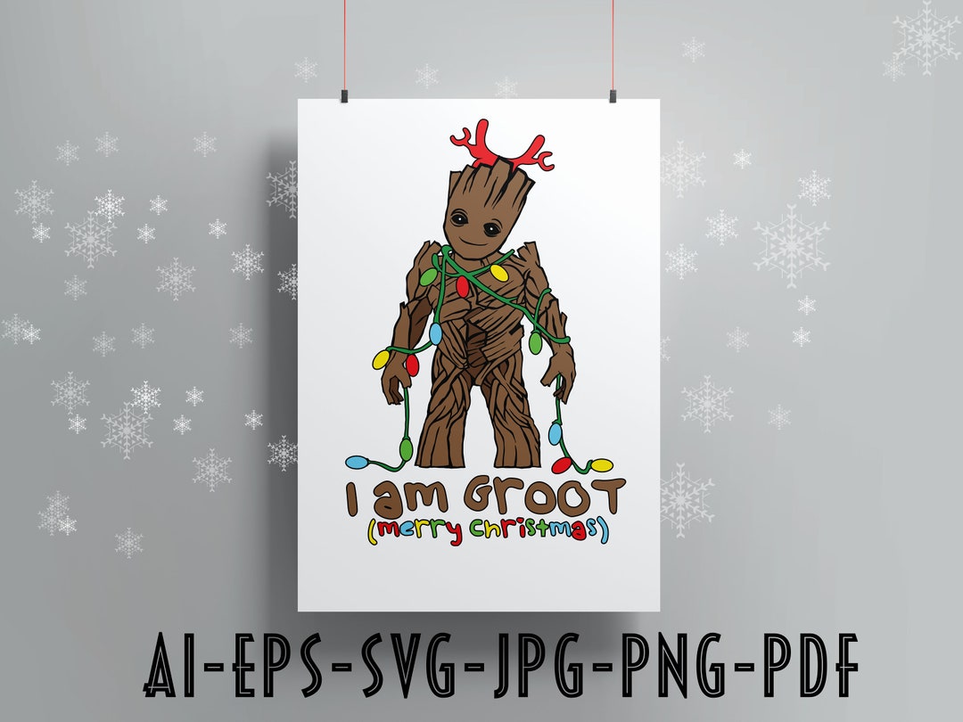 I Am Groot Christmas Svg Png - Etsy