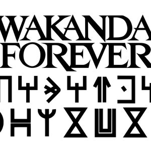 Wakanda Forever New Font Svg Eps - Etsy