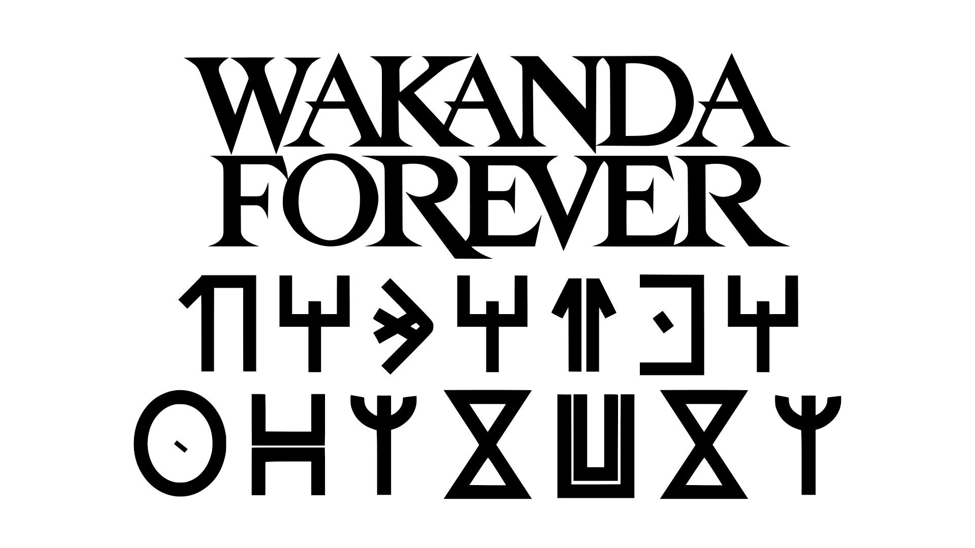 Wakanda Forever New Font Svg Eps - Etsy