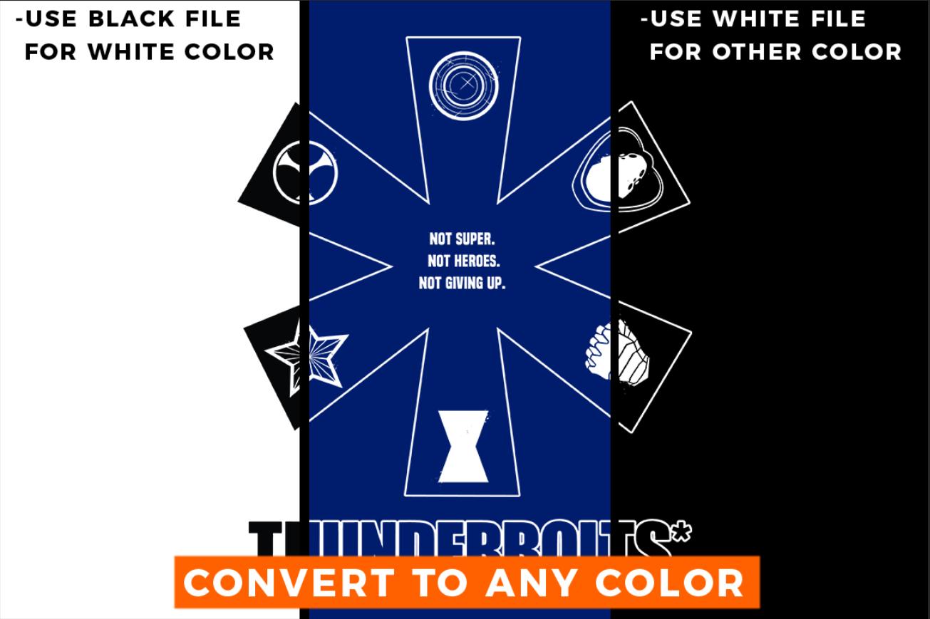 Thunderbolts* Logo SVG Vector - Etsy
