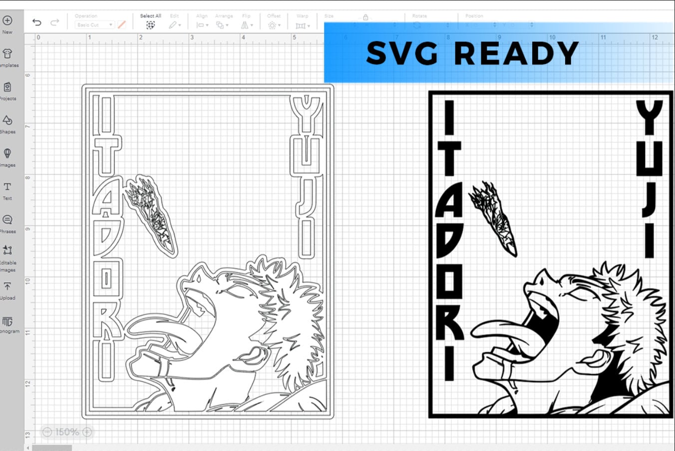 Jujutsu Kaisen : Yuji Itadori Svg - Etsy