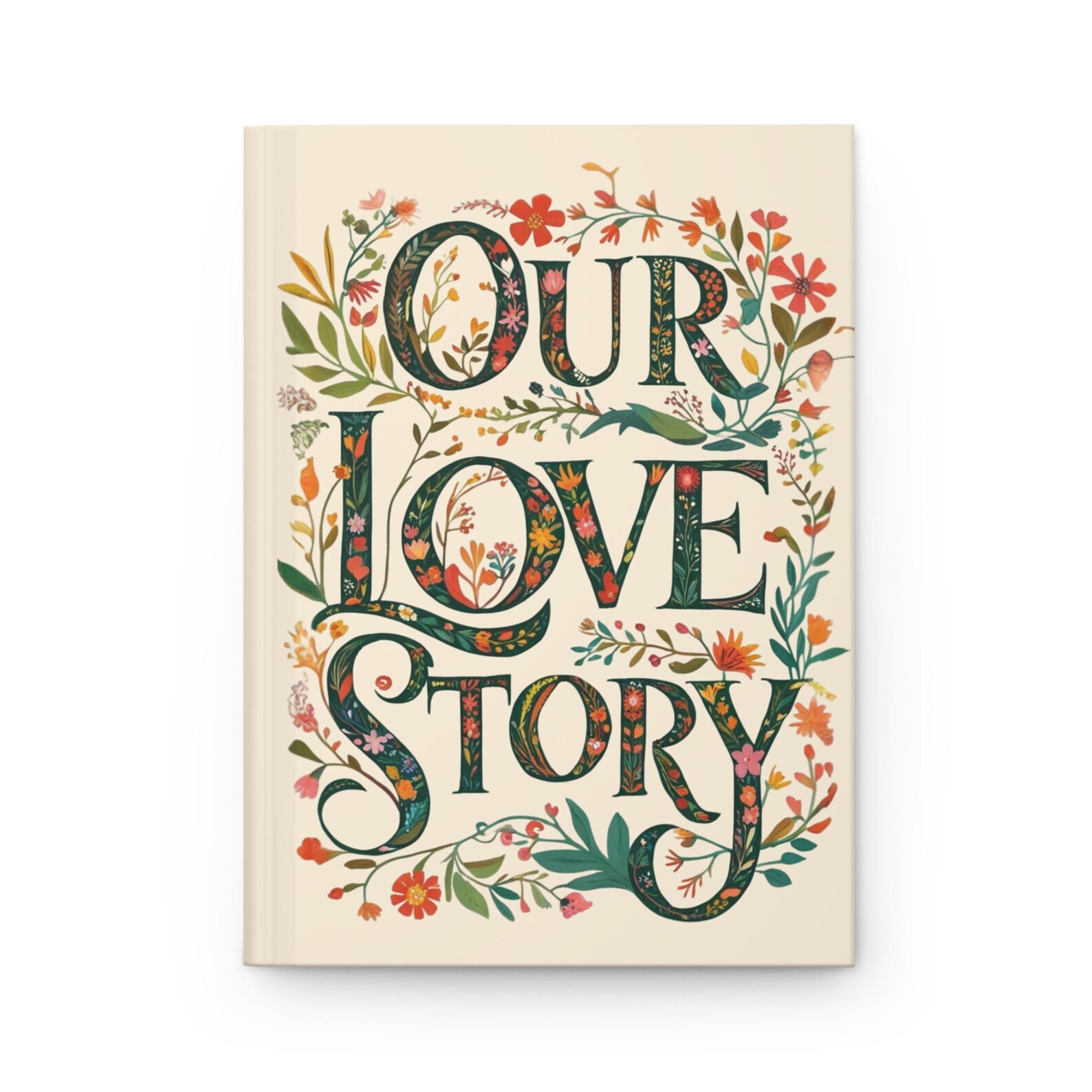 Love Story Hardcover Journal, Valentine's Day Gift, Wedding Anniversary ...