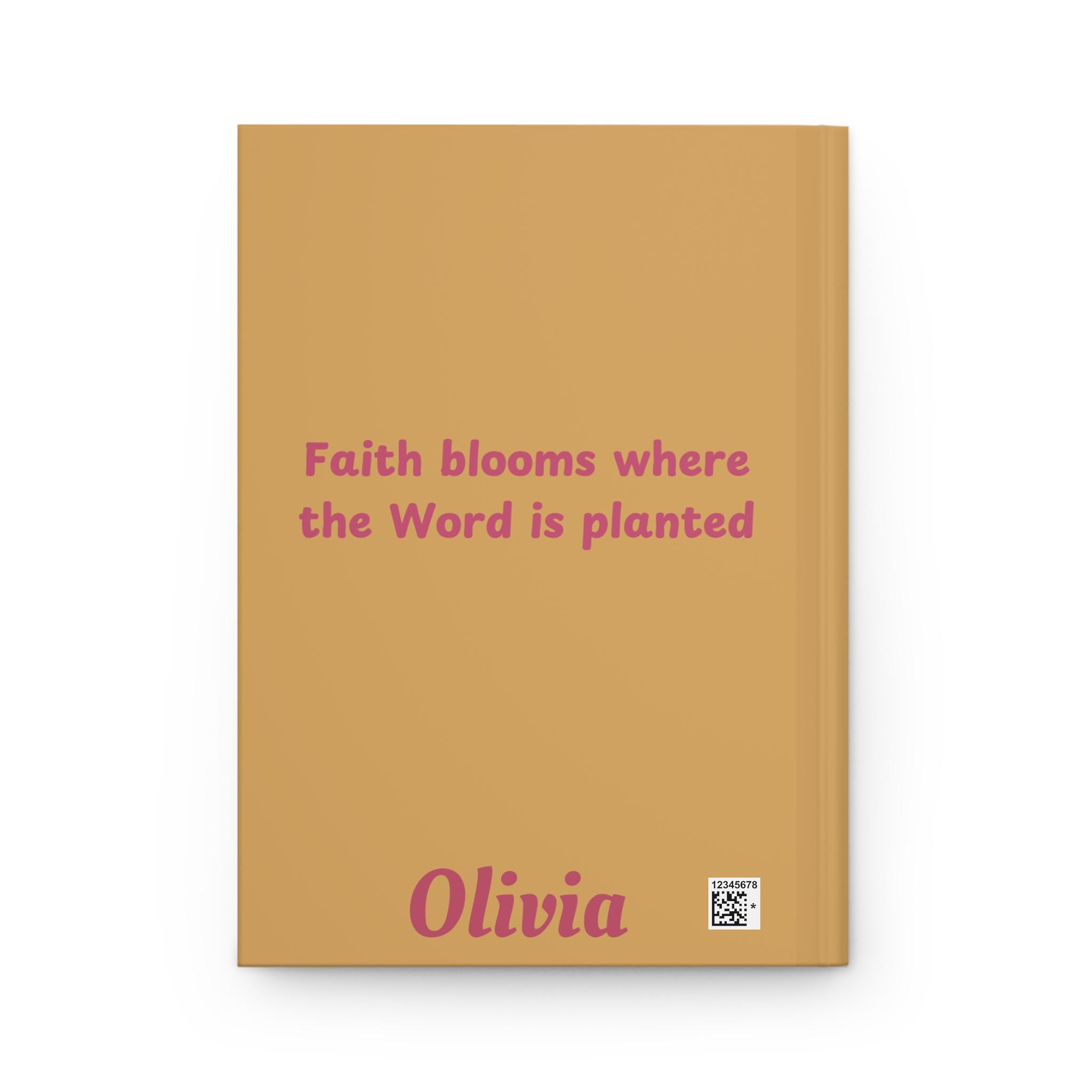 Personalized Girl Read Your Bible Hardcover Notebook, Custom Floral ...
