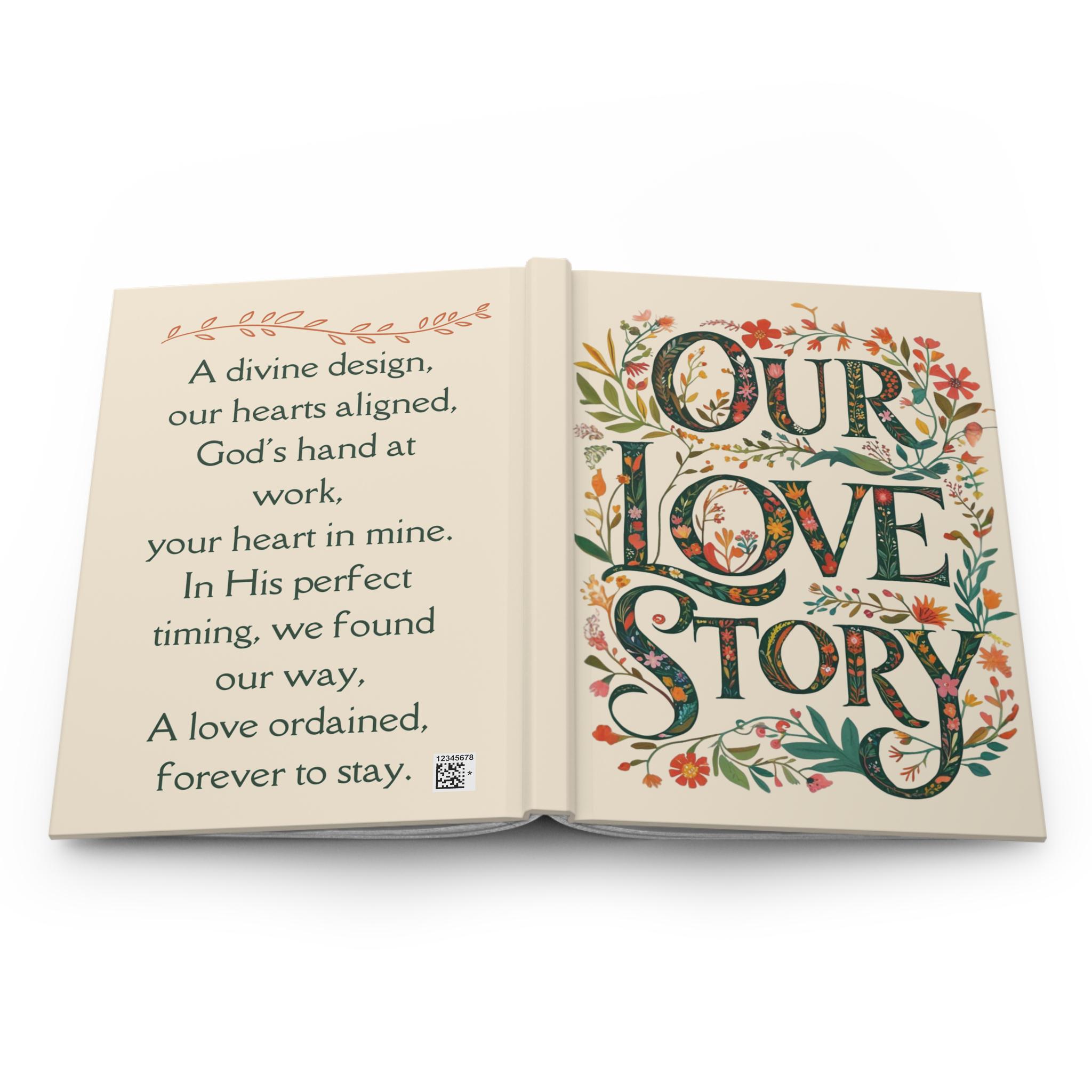 Love Story Hardcover Journal, Valentine's Day Gift, Wedding Anniversary ...