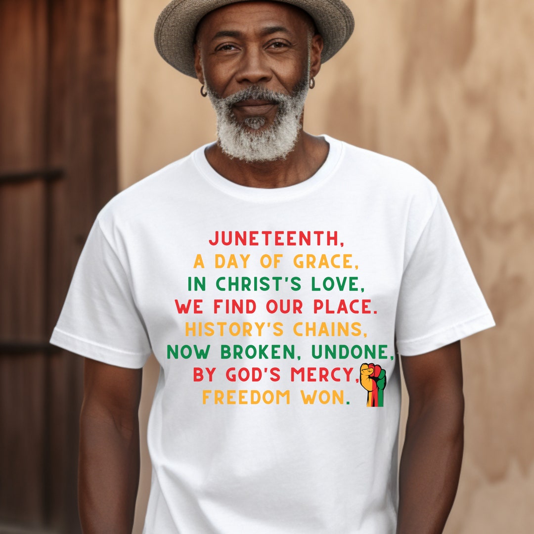 Christian Juneteenth Shirt, Faith-based Freedom Tee, Religious ...