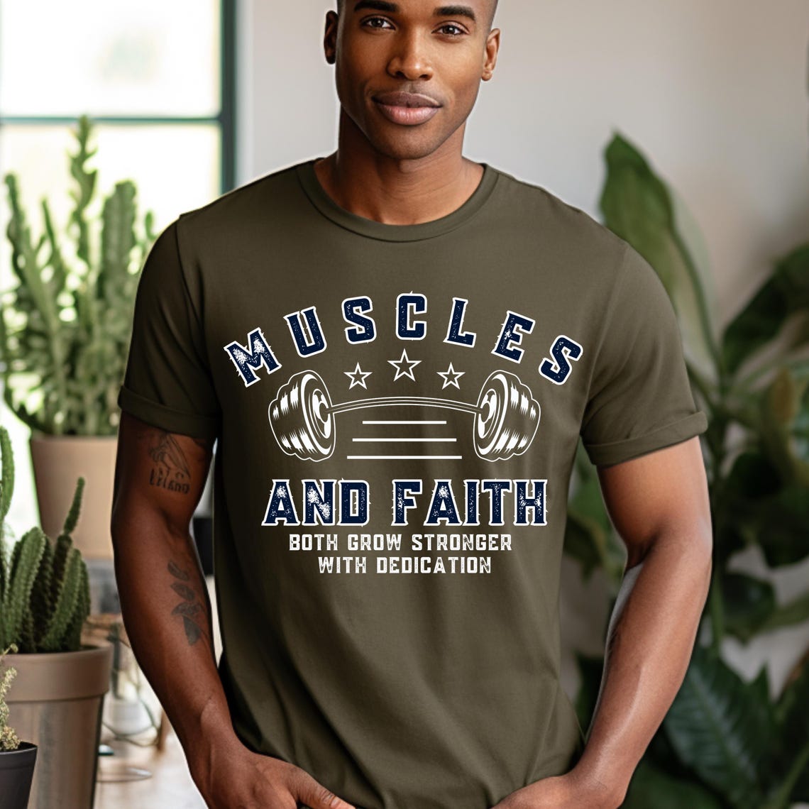 God and Gym, Lift Hard Pray Hard, Fitness and Faith Gifts, Faith Based ...