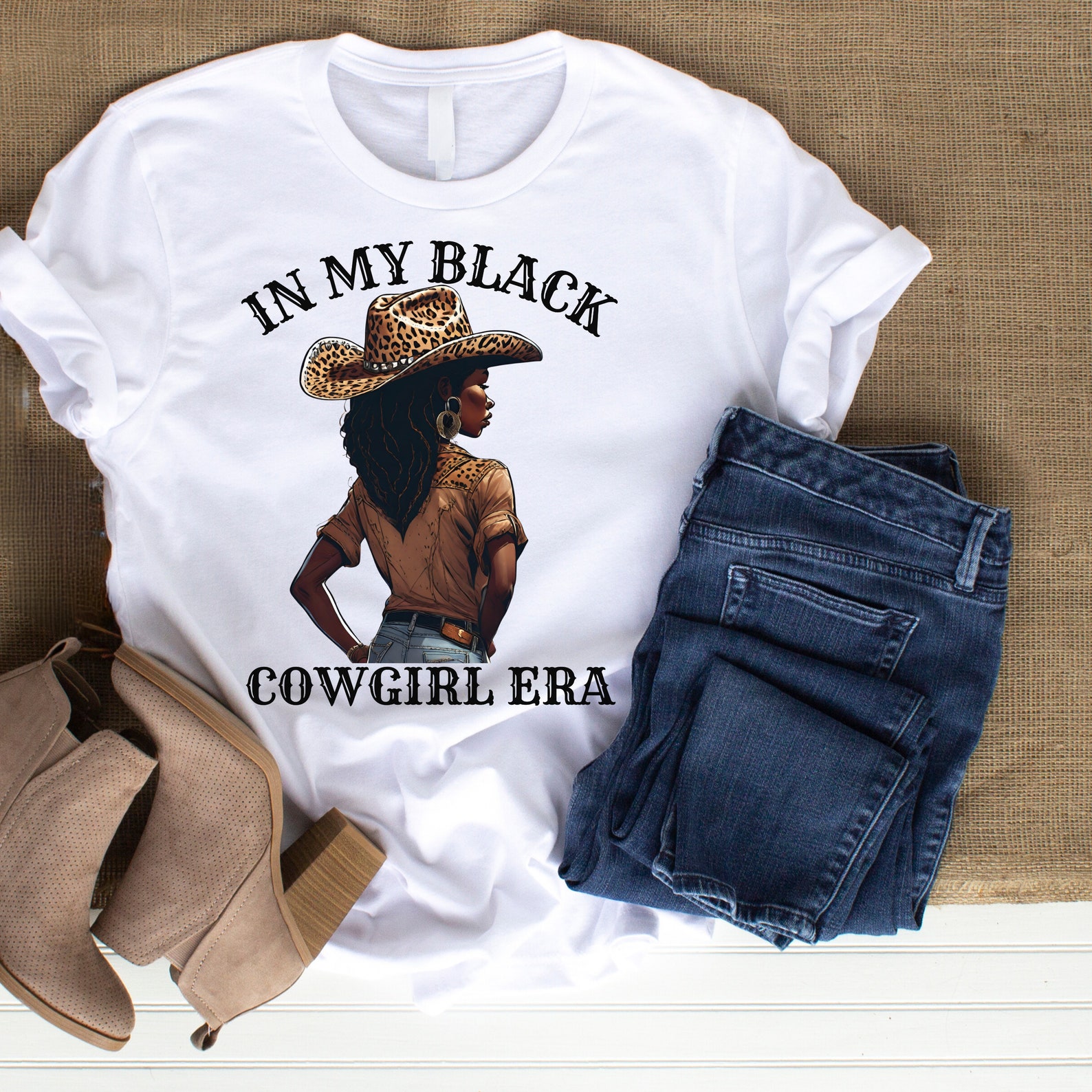Black Cowgirl Shirt, African American Cowgirl Tee, Black Western Wear ...