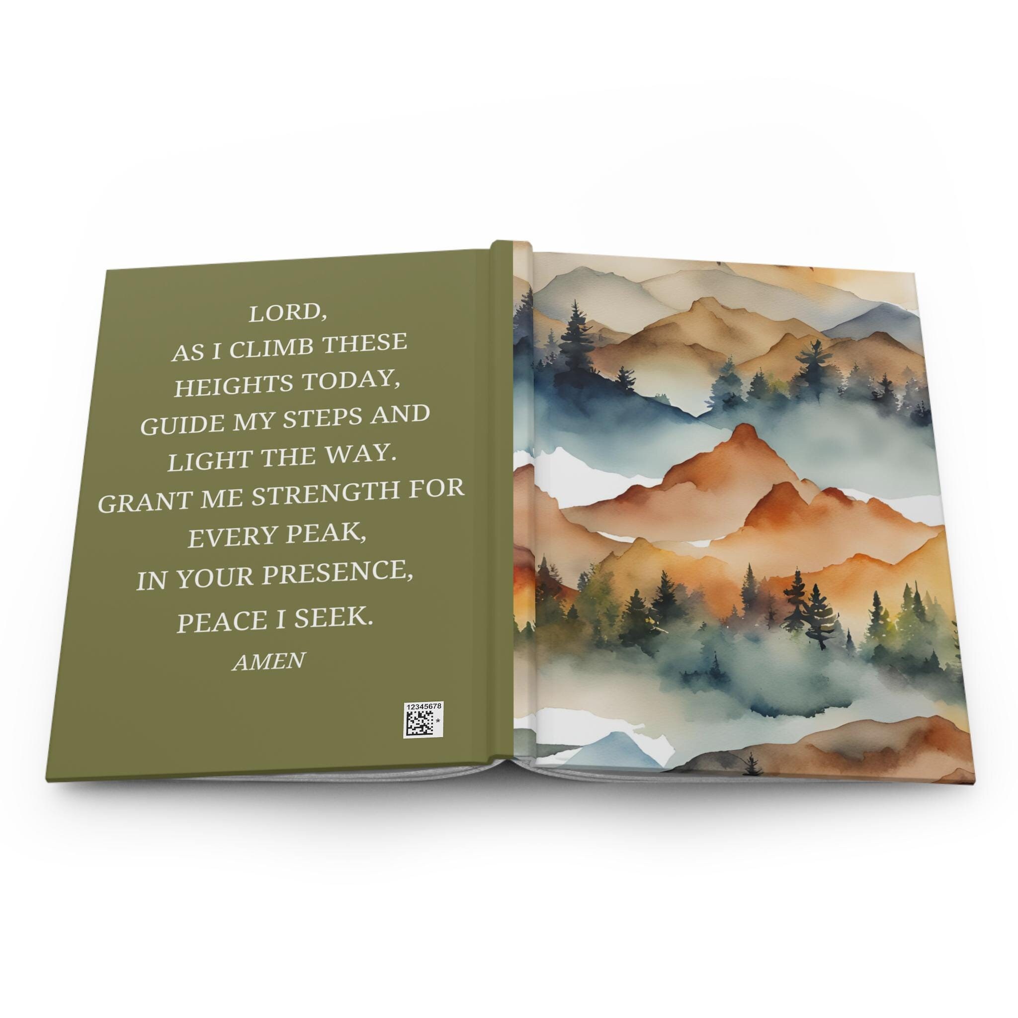 Mountain Climber Hardcover Journal, Christian Nature Lover Gift ...
