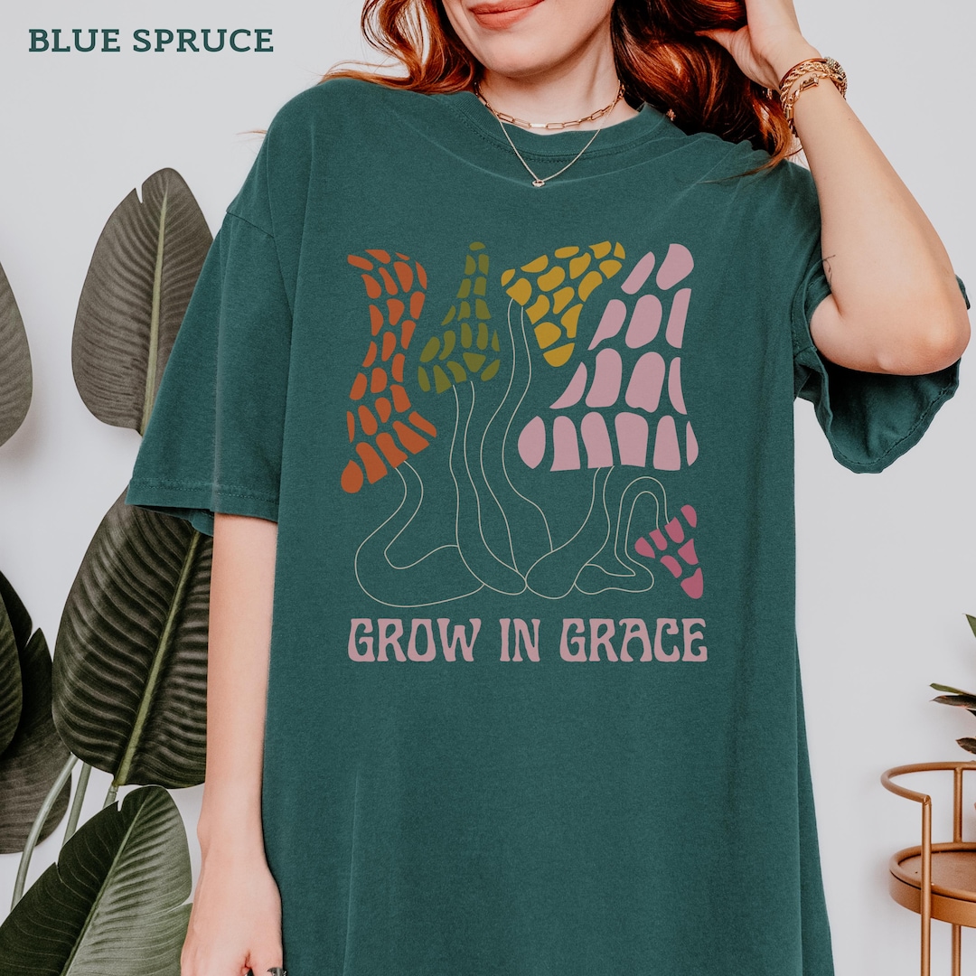Camiseta de hongo con colores cómodos, camiseta cristiana de hongo ...