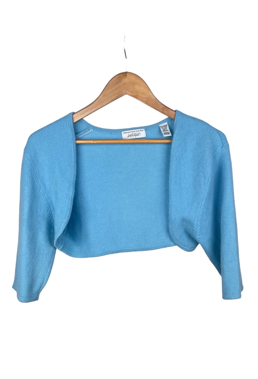 Cashmere Bolero Cardigan Sizes Large, Neiaman Marcus Bolero Cashmere 3 ...