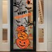 Fall Halloween Pumpkin Storm Door, Window, Full Color Vinyl Decal ...