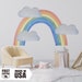 Large Rainbow Wall Decal – Fabric or Vinyl Rainbow Set - Etsy