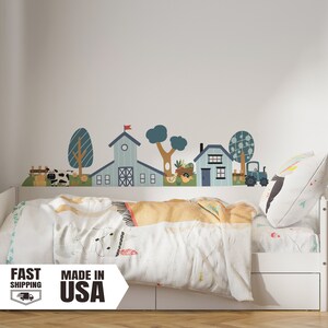 Watercolor Farm Animals Wall Decal Set, Nature Nursery Decor - Etsy