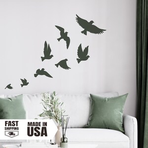 Flock of Birds Fabric Wall Decal Set - Etsy