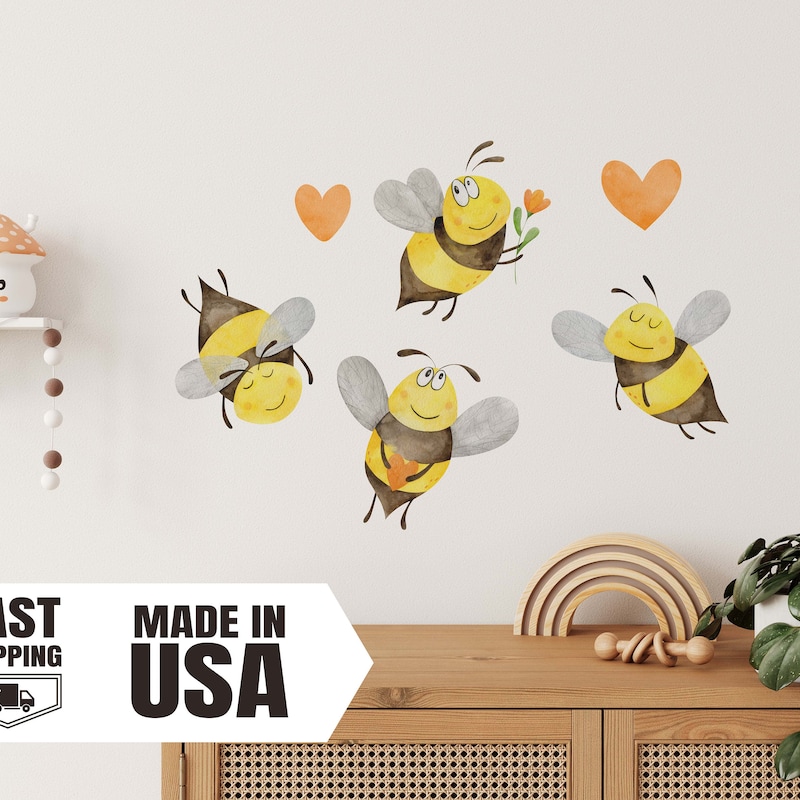 Bee Wall Decal - Etsy