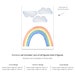 Large Rainbow Wall Decal – Fabric or Vinyl Rainbow Set - Etsy
