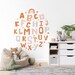 Boho Alphabet Wall Decal, Kid's Nursery Decor - Etsy