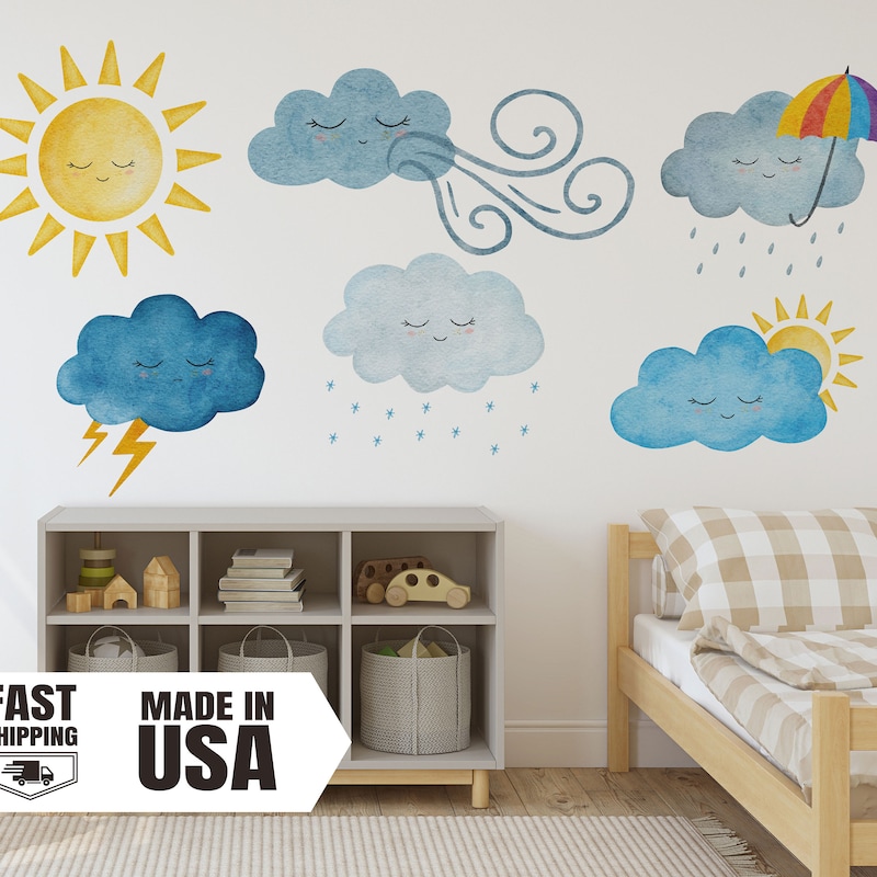 Cloud Wall Decals - Etsy