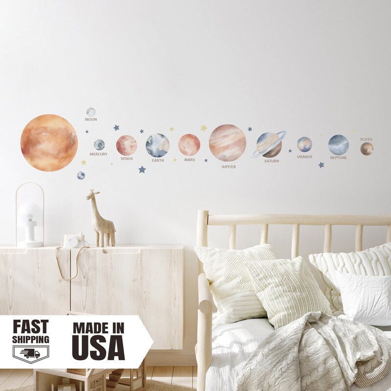 Solar System Decals - Etsy