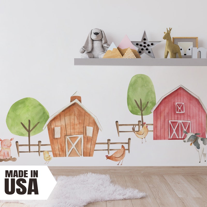 Farm Wall Decal - Etsy